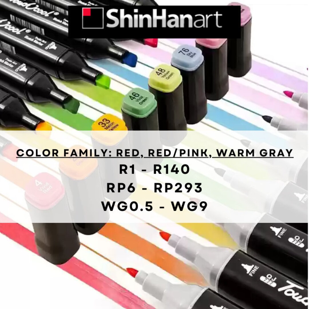 Shinhan TOUCH Twin Marker R1 R140 RP6 RP293 WG0.5 WG9 - Etsy