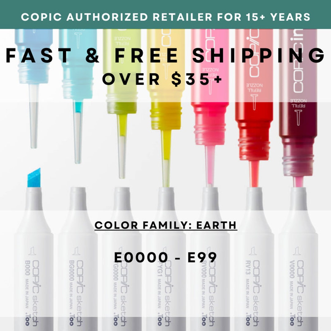E0000 E99 COPIC Ink Refill Earth Brown U.S. Authorized Retailer - Etsy