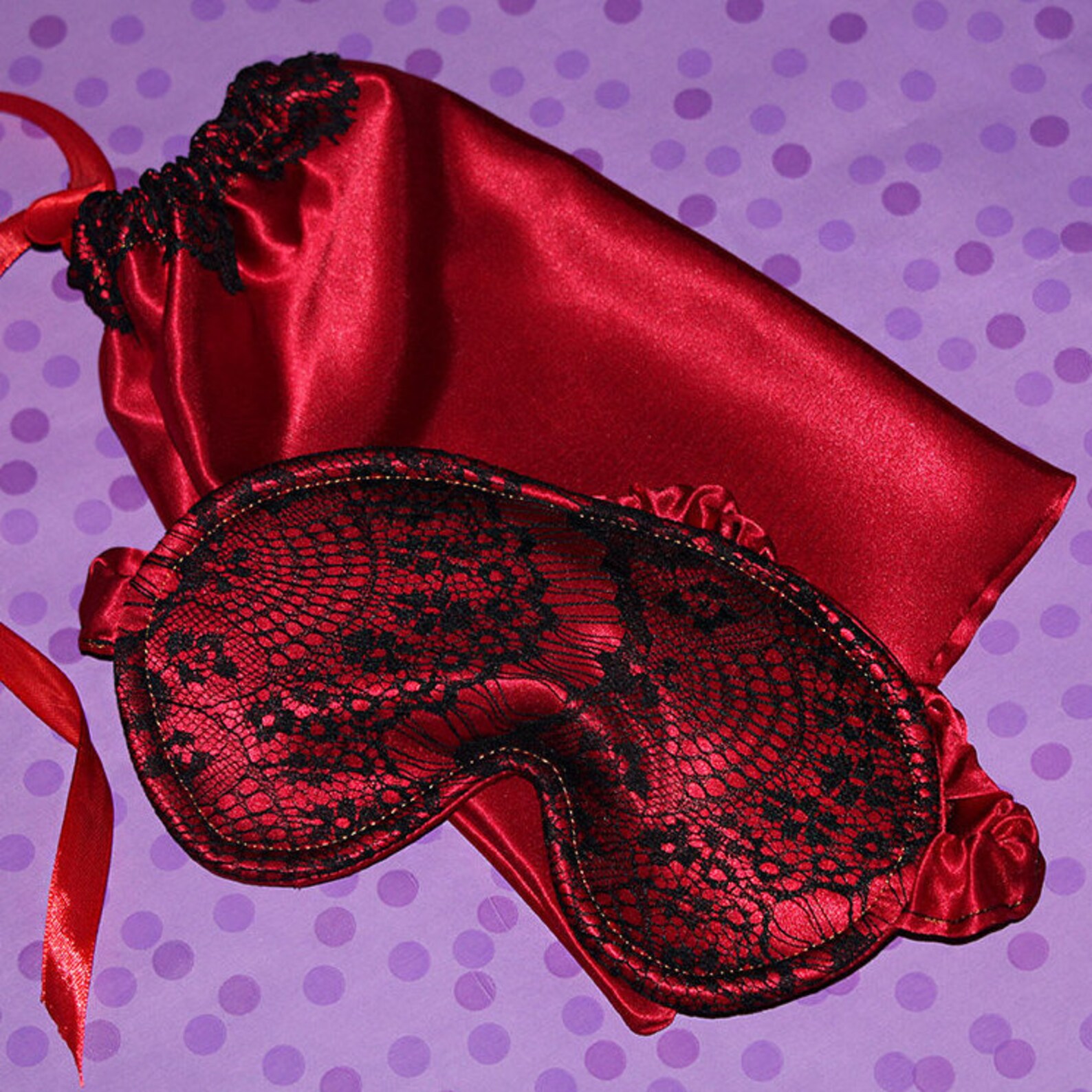 Red Cherry Sleeping Mask Luxury Sleeping Mask Beautiful | Etsy