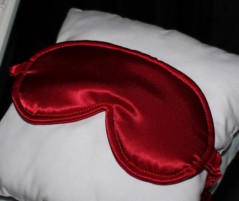 MANY COLORS Satin Red Cherry Sleep MaskRed sleep mask Women | Etsy