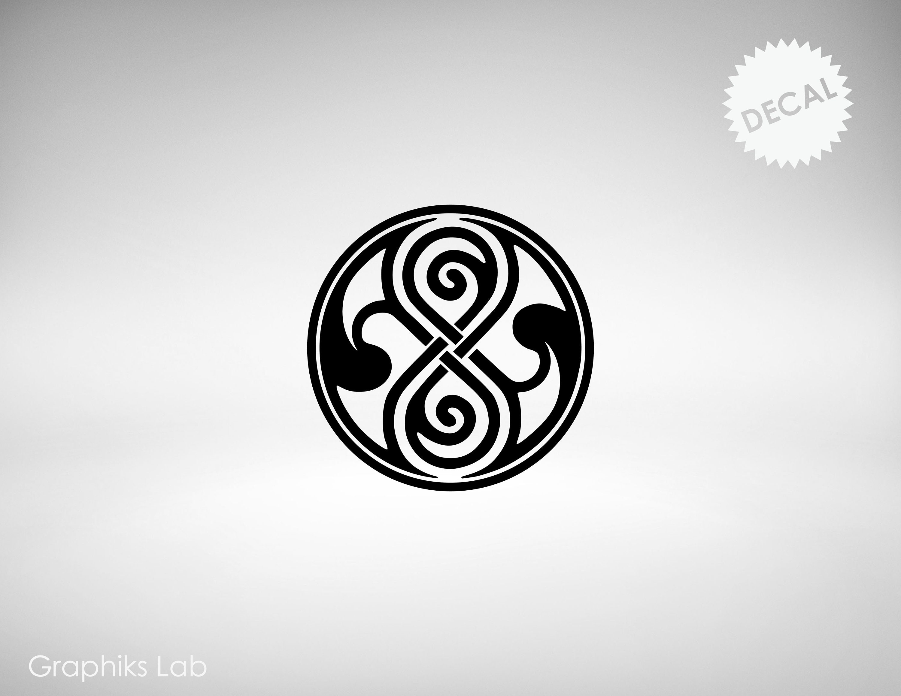 Seal of Rassilon Vinyl Decal, Time Lord Symbol - Etsy