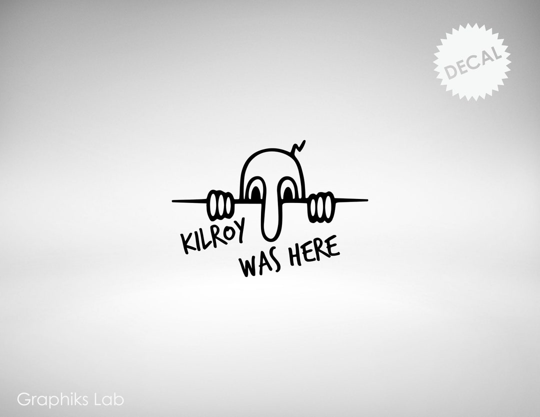 Kilroy WW2 Kilroy Was Here Vinyl Decal Sticker - Etsy