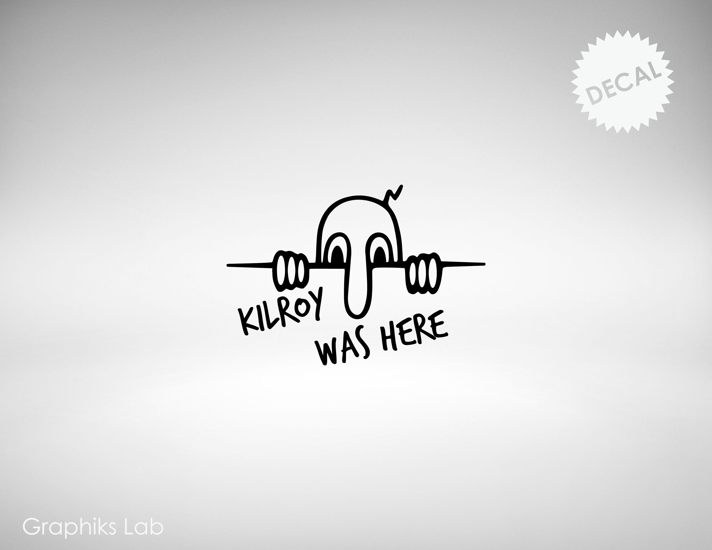 Kilroy WW2 Graffiti Decal Kilroy Was Here Vinyl Decal Sticker | Etsy