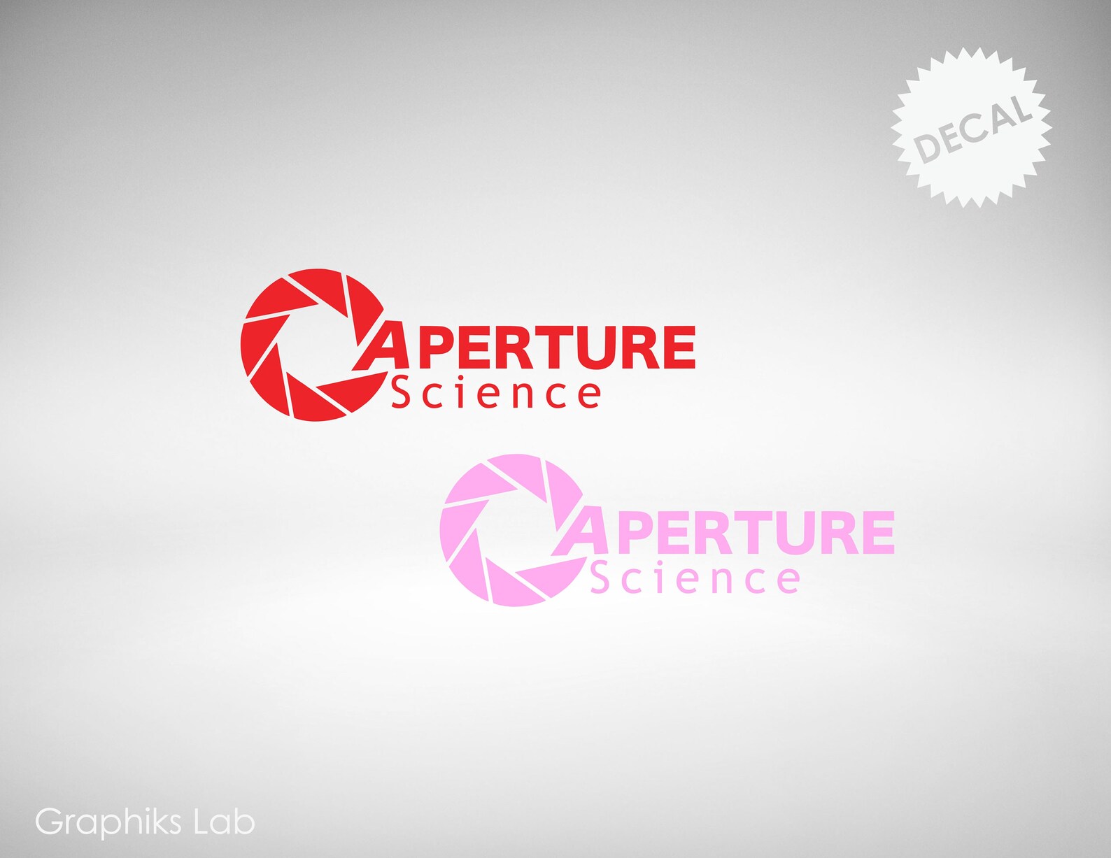 Aperture Vinyl Decal Aperture Gamer Vinyl Decal - Etsy