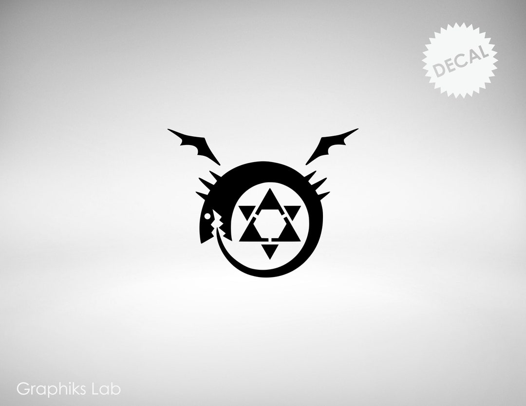 Ouroboros FMA Homunculus Vinyl Decal - Etsy