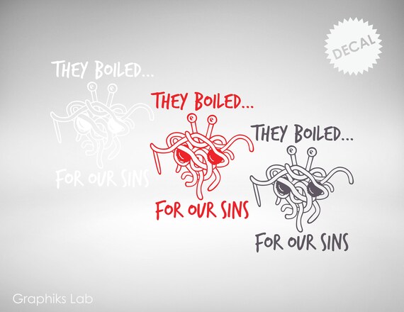 Flying Spaghetti Monster Boiled
