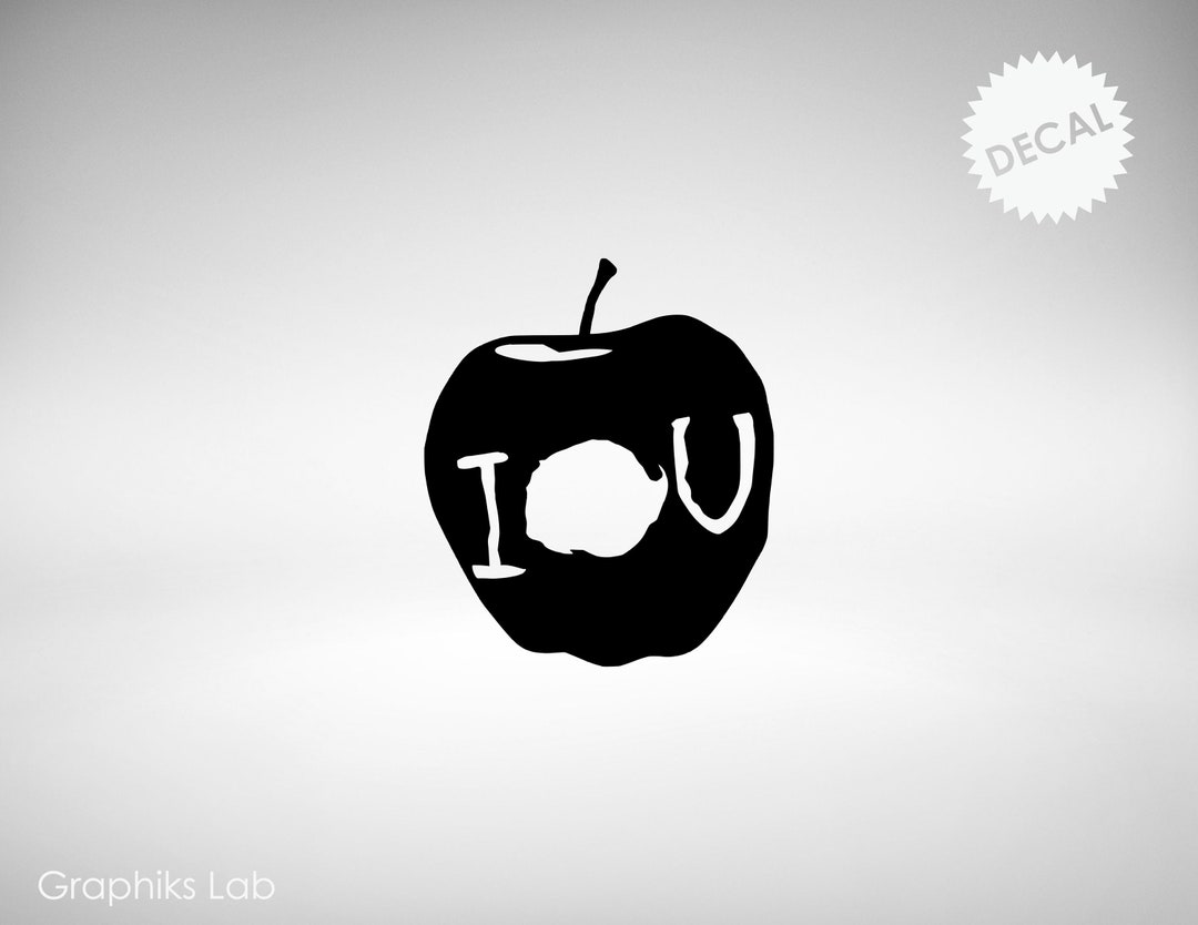 Sherlock Holmes IOU Apple Vinyl Decal - Etsy