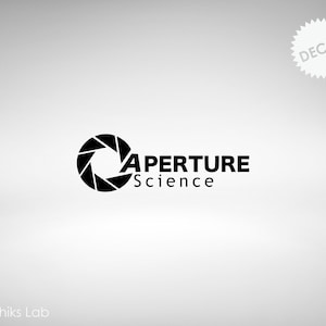 Aperture Vinyl Decal Aperture Gamer Vinyl Decal - Etsy