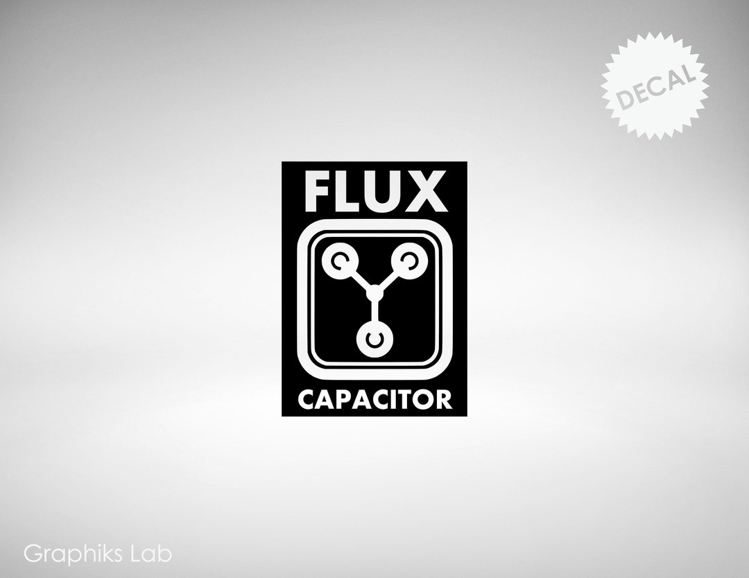 Flux Capacitor Vinyl Decal Sticker - Etsy