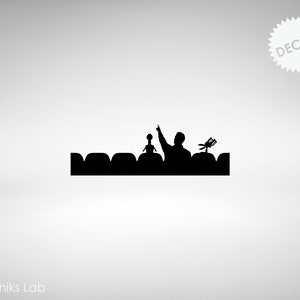 MST3K Cult Theater Silhouette Vinyl Decal - Etsy