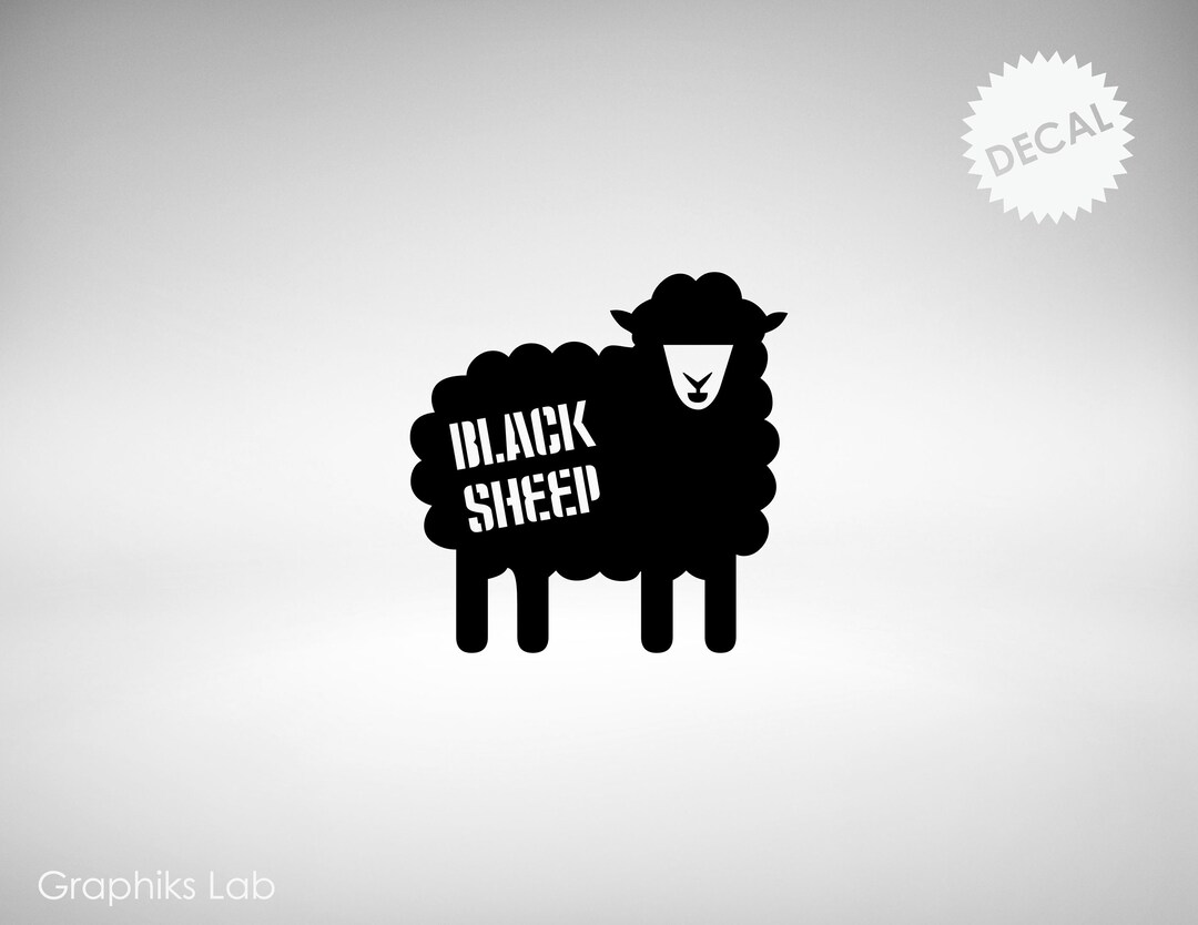 Black Sheep Social Deviant Vinyl Decal - Etsy