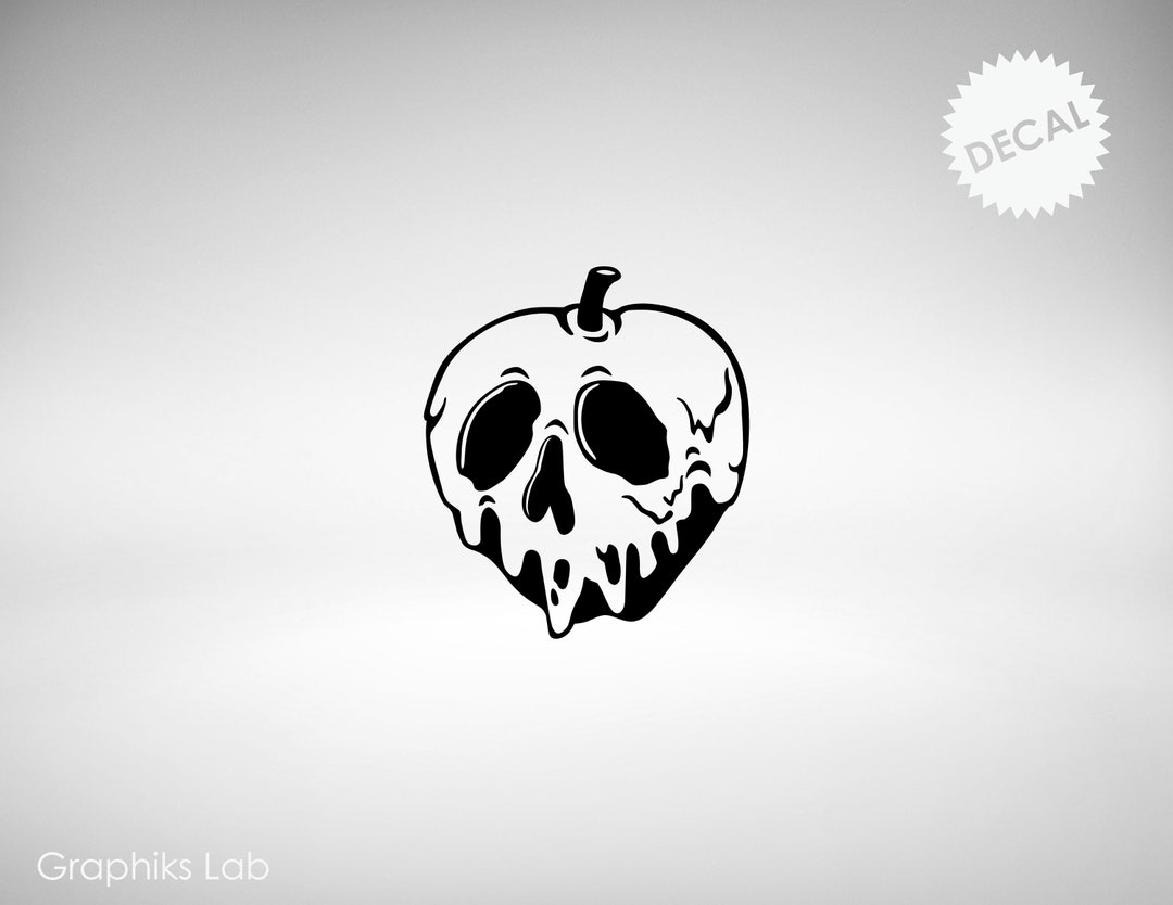Poisonous Apple Rotten Apple Vinyl Decal - Etsy