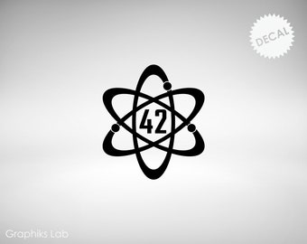 HG2G Heart Vinyl Decal You Are My 42 Decal the Answer to Life | Etsy