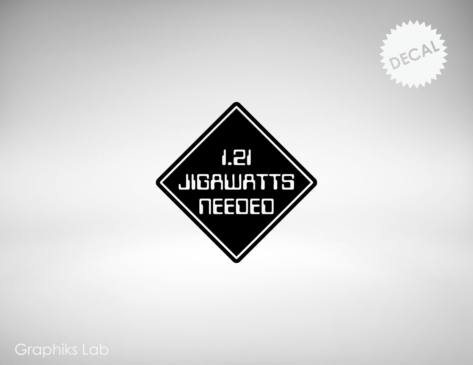 1.21 Jigawatts Vinyl Decal - Flux Capacitor Sticker - Etsy