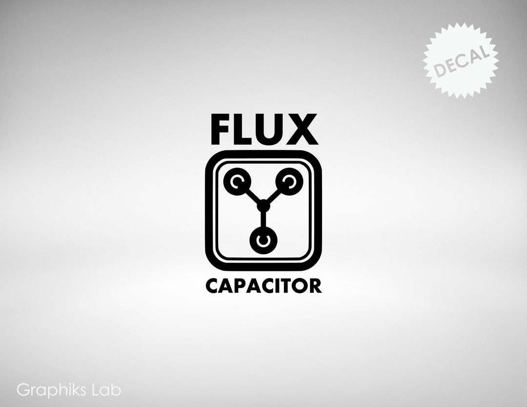 Flux Capacitor Vinyl Decal - Etsy