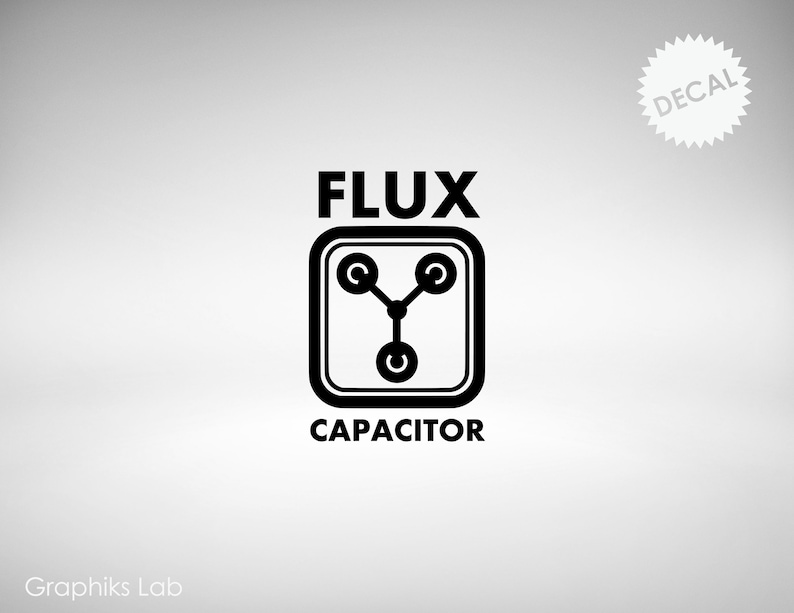 Flux Capacitor Vinyl Decal - Etsy