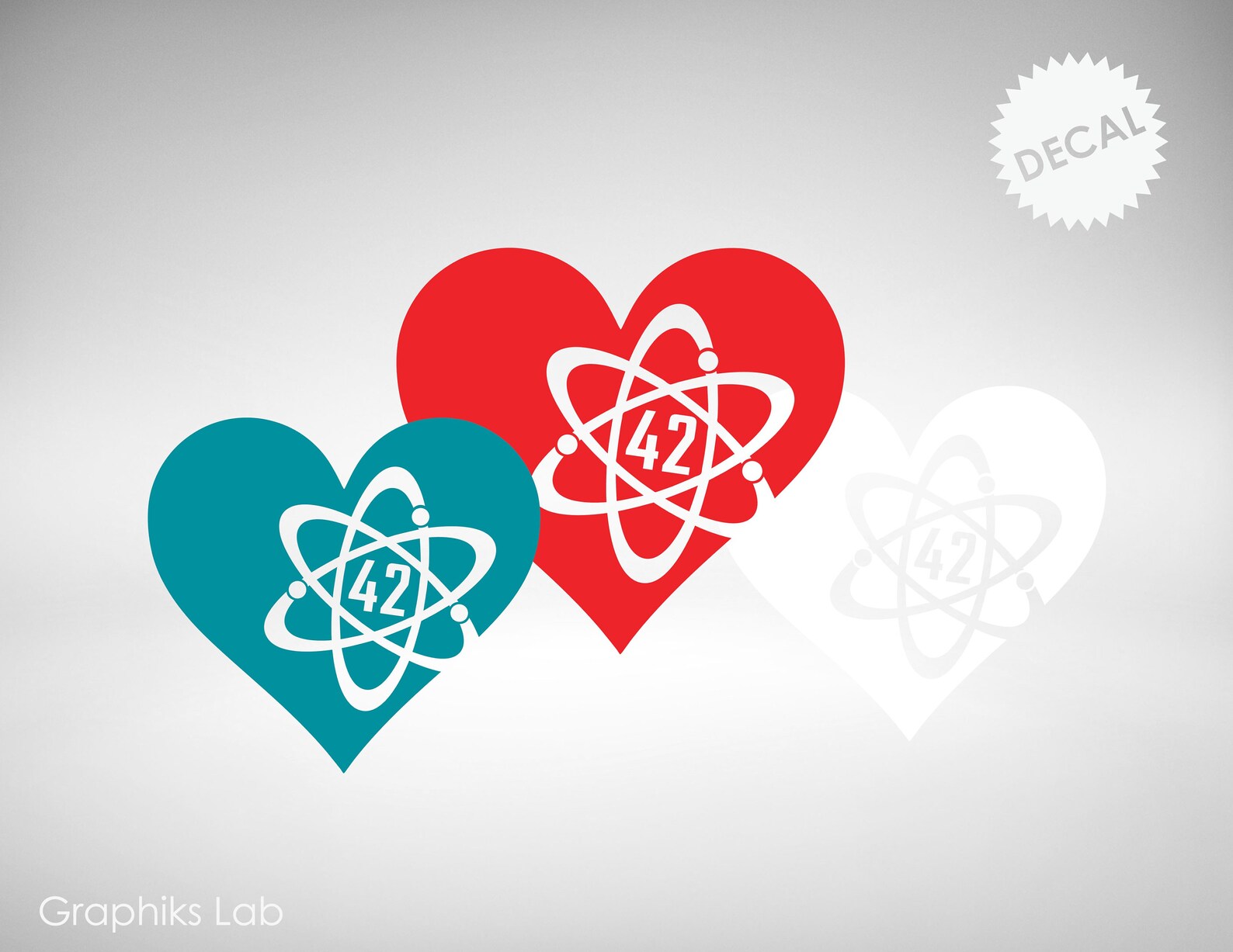 HG2G Heart Vinyl Decal You Are My 42 Decal the Answer to Life | Etsy