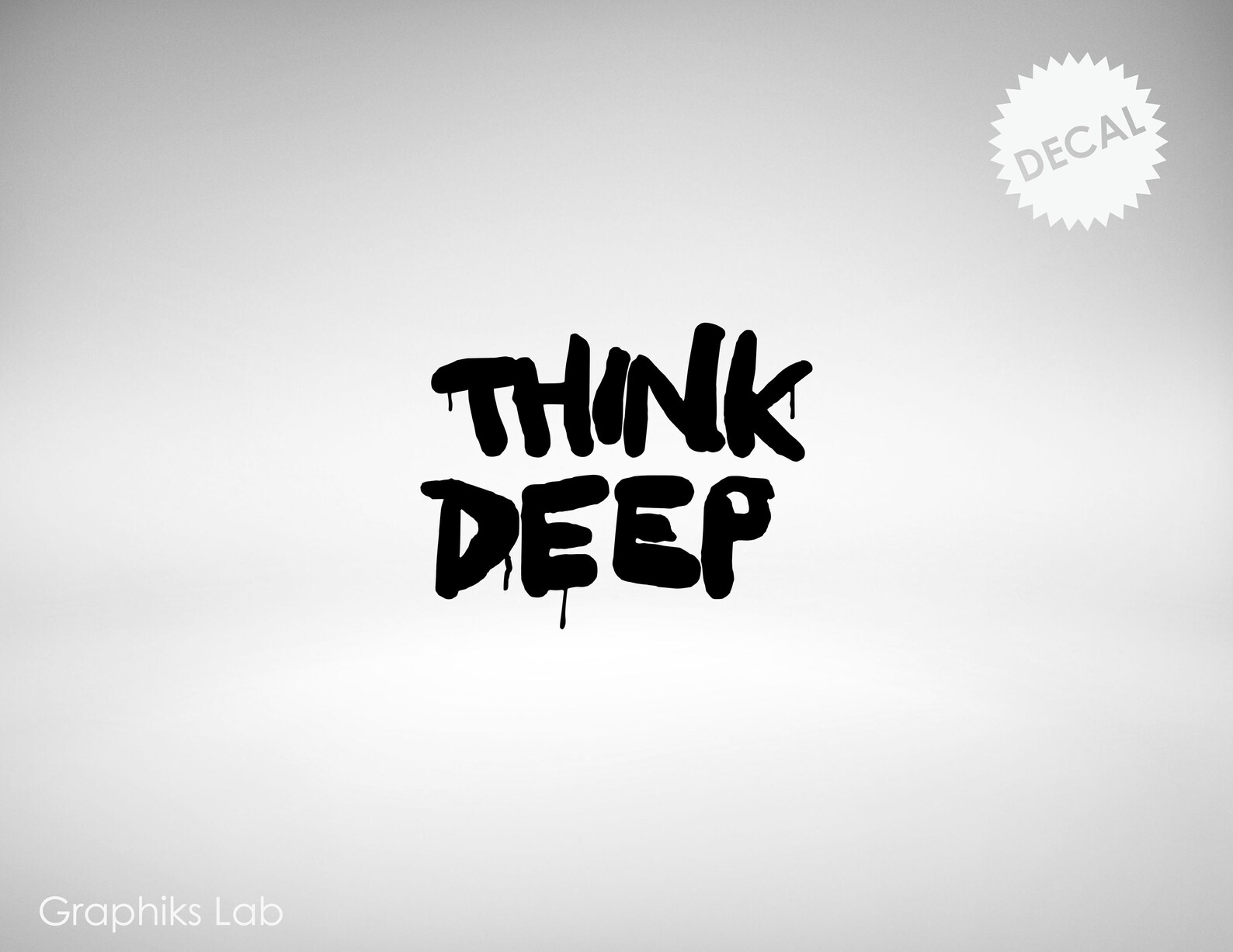 HG2G Think Deep Vinyl Decal HHGTTG Think Deep Vinyl Decal Etsy hg2g-think-deep-vinyl-decal-hhgttg-think-deep-vinyl-decal-etsy