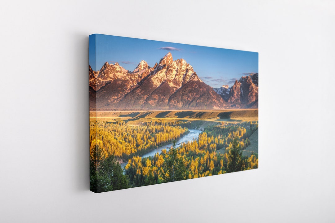 Grand Teton Canvas Wrap, Grand Teton Photo, Grand Teton Print, Mountain ...