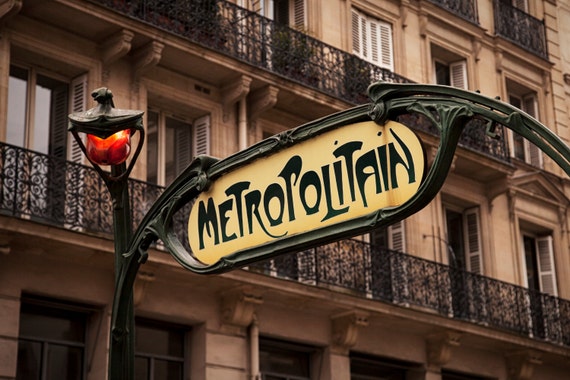 Paris Metro Sign Paris France Metro Fine Art Photography | Etsy