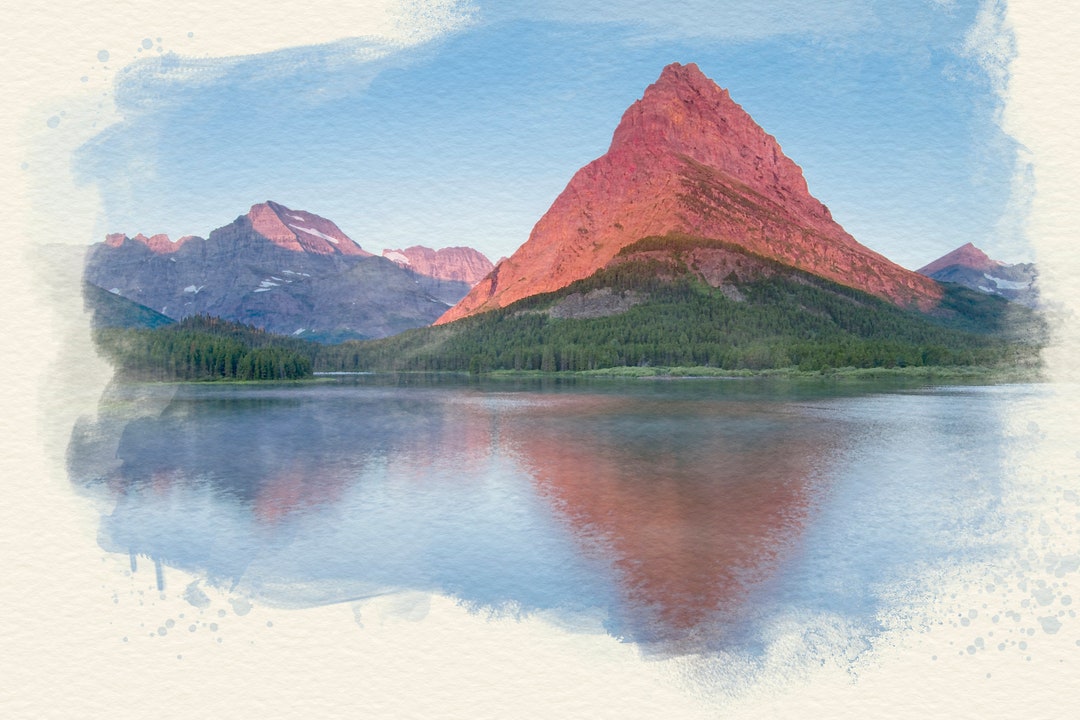 Fine Art Print, Glacier, National Park, Morning, Montana, Wall Art ...