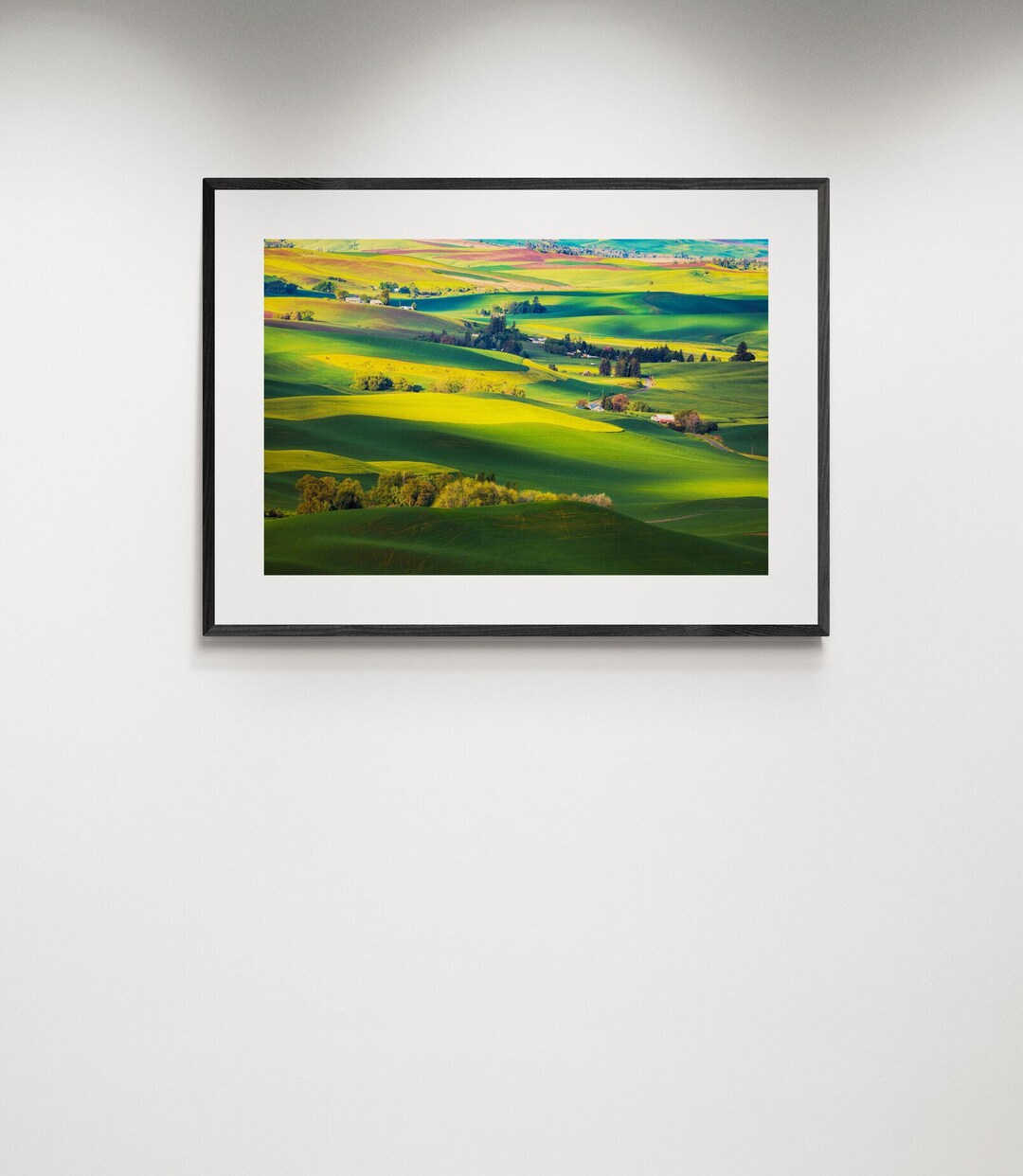 Framed Palouse Photo, Farm Landscape in Frame, Vibrant Rural Print ...