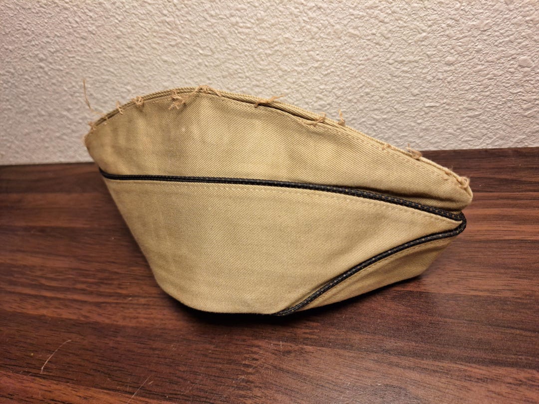 WW2 Authentic Military | Army Garrison Cap. Wool Sz 7 - Etsy