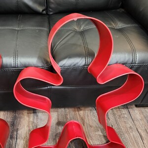 Large Red Metal Gingerbread Man Cookie Cutter Style Home Decoration ...