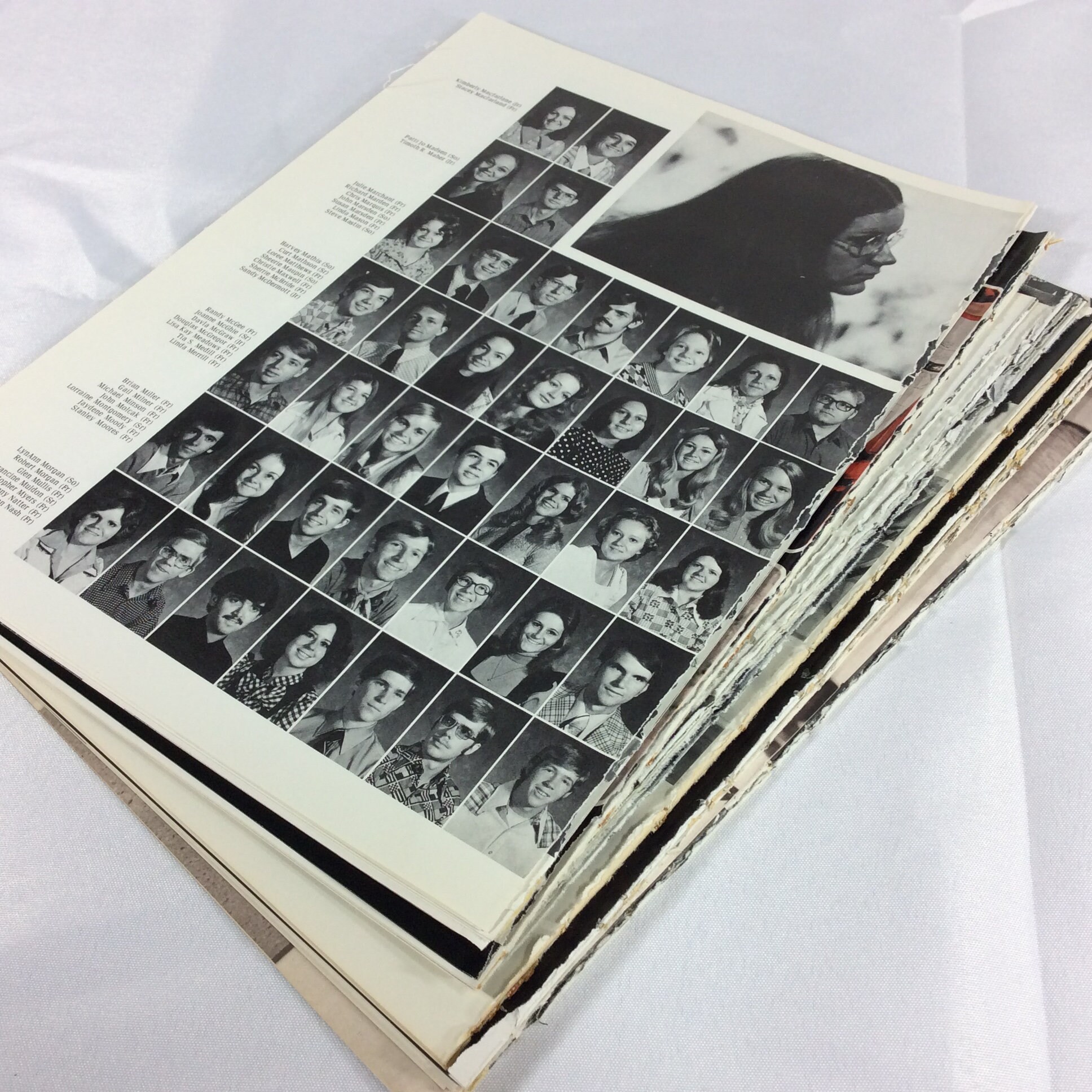 50 Vintage Yearbook Pages High School College University | Etsy