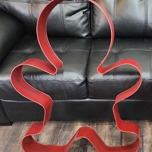Giant Red Metal Gingerbread Man Cookie Cutter Style Home Decoration ...