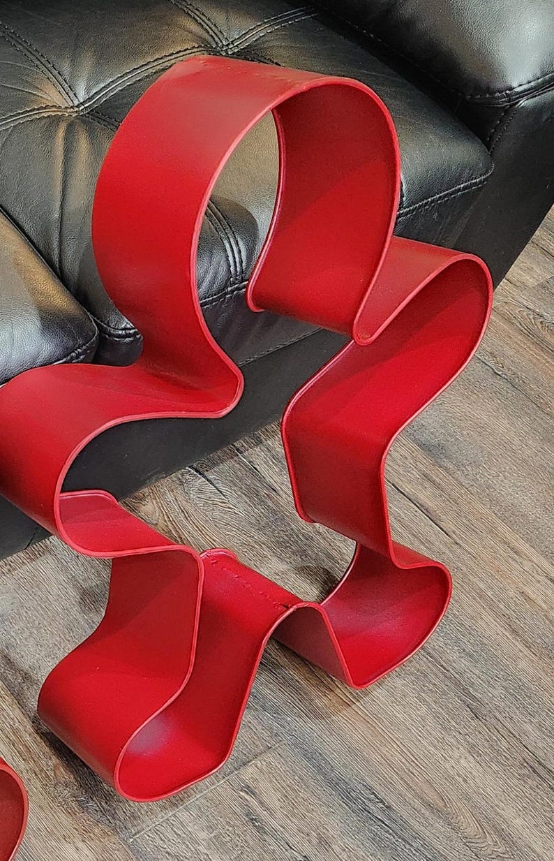 Large Red Metal Gingerbread Man Cookie Cutter Style Home Decoration ...