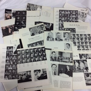 50 Vintage Yearbook Pages High School College University Student Sports ...