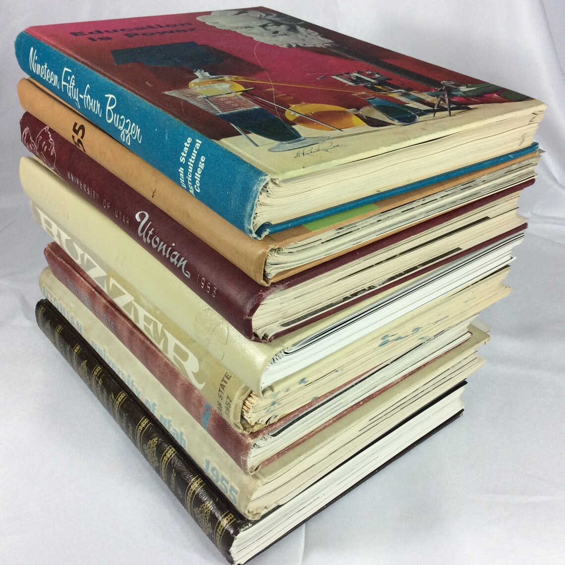 50 Vintage Yearbook Pages High School College University Student Sports ...