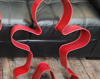 Giant Red Metal Gingerbread Man Cookie Cutter Style Home Decoration ...