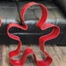 Large Red Metal Gingerbread Man Cookie Cutter Style Home Decoration ...