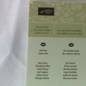 NEW Stampin' Up! MOOLIGHT Designer Series Paper Stack 4.5x6.5 Album ...