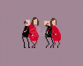 Spaghett Tim and Eric Awesome Show Cross Stitch Pattern | Etsy