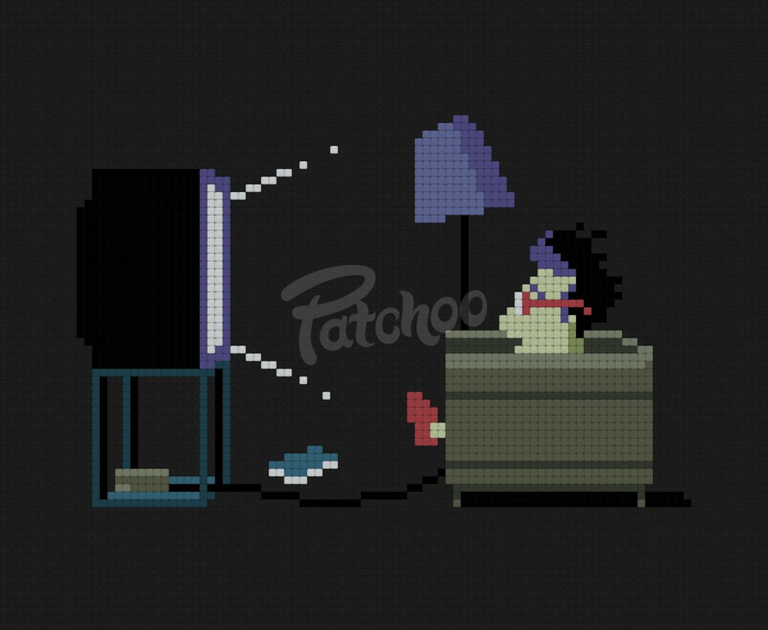 Thrillhouse, the Simpsons Cross Stitch Pattern PDF INSTANT DOWNLOAD - Etsy