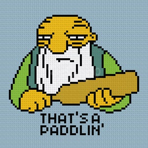 That's A Paddlin', the Simpsons - Cross Stitch Pattern (PDF) - INSTANT ...