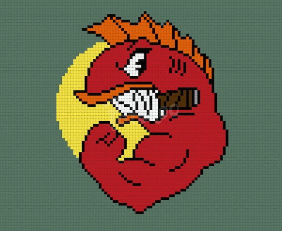 Flying Hellfish the Simpsons Cross Stitch Pattern PDF | Etsy