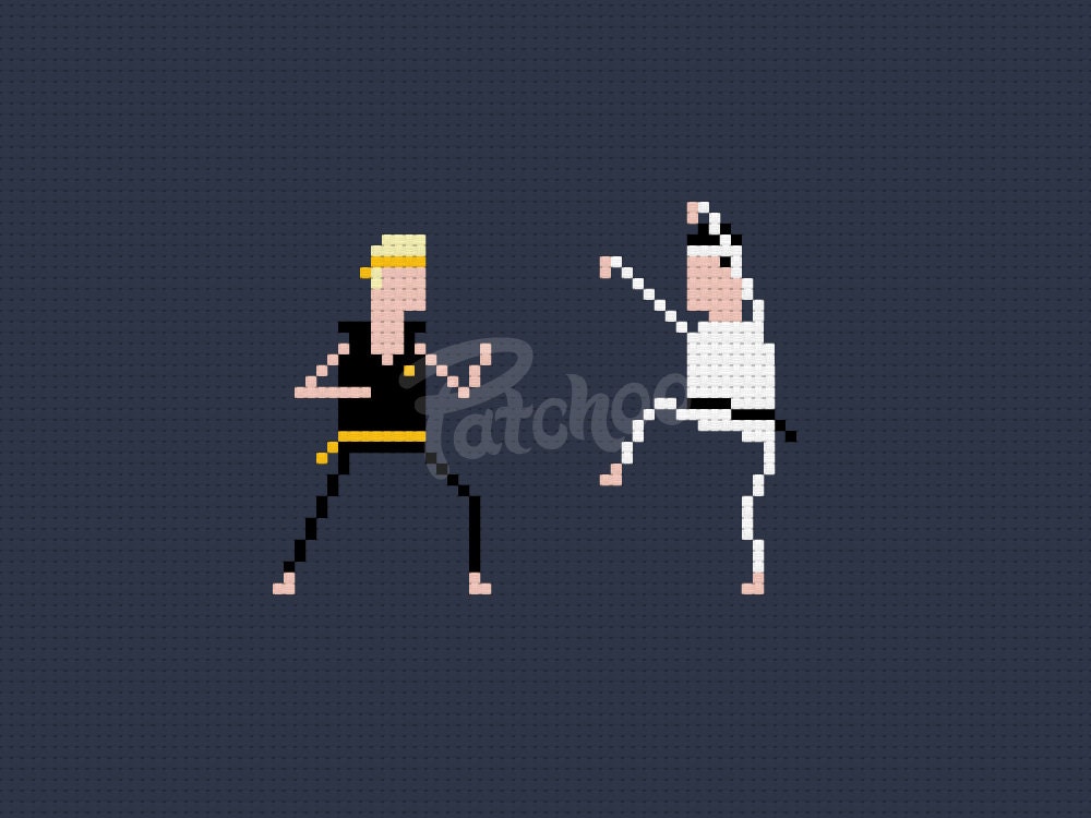 The Karate Kid Cross Stitch Pattern PDF INSTANT DOWNLOAD - Etsy