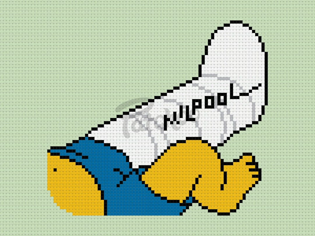 Milpool, Milhouse, the Simpsons - Cross Stitch Pattern (PDF) - INSTANT ...