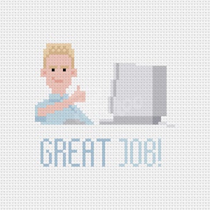 Great Job! - Cross Stitch Pattern (PDF) - INSTANT DOWNLOAD - Etsy