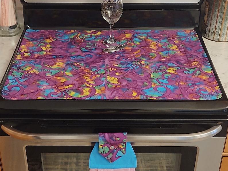 Funky Time! Stove Top Cover, Stovetop Protector, Glass Top Cover - Etsy