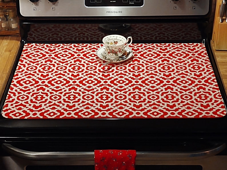 Red's Collection, Top Cover, Stove Glass Top Cover, Stove Top Protector ...