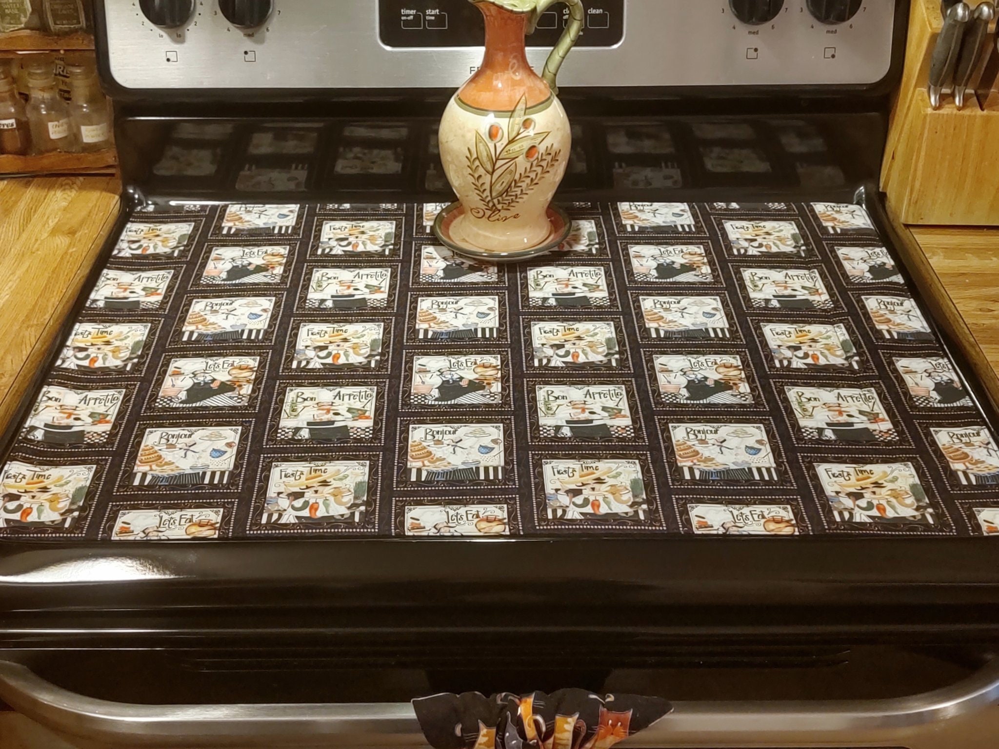 Chef Collection!! Stove Top Cover, Glass Top Cover, Stove Top Protector ...