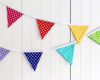 Polka Dot Bunting - Etsy