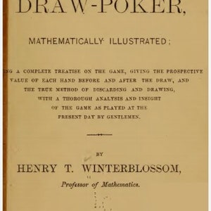 DRAW POKER Card Game Digital Book Collection 4 Old Antique - Etsy