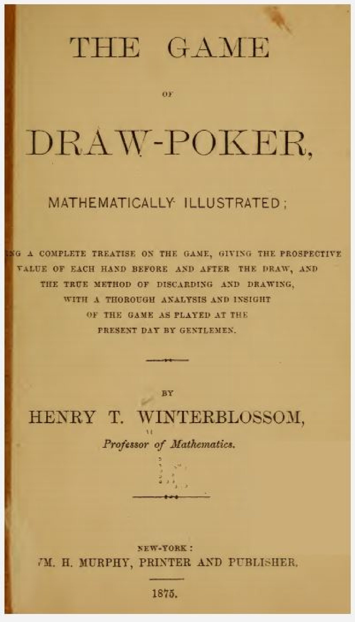 DRAW POKER Card Game Digital Book Collection 4 Old Antique - Etsy