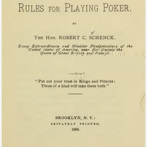 DRAW POKER Card Game Digital Book Collection 4 Old Antique - Etsy